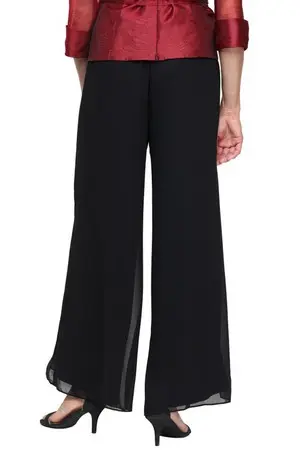 Alex Evenings Chiffon Palazzo Pants