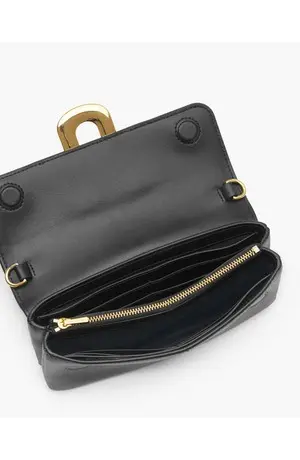 Marc Jacobs Scene Leather Wallet On Chain - Black