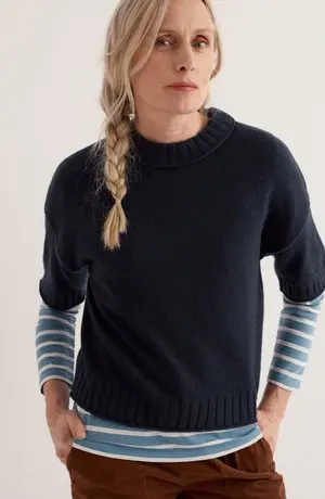 SEASALT CORNWALL Fistral Short Sleeve Sweater