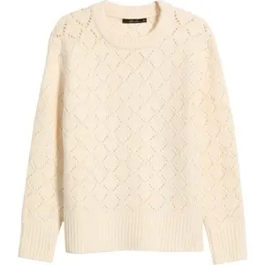 DELUC DELUC Pointelle Crewneck Sweater