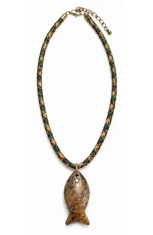 MACRAE & CO. Dockside Strand Necklace Brown