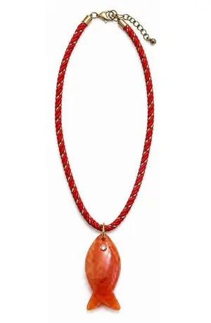 MACRAE & CO. Dockside Strand Necklace - Red