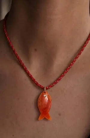MACRAE & CO. Dockside Strand Necklace - Red
