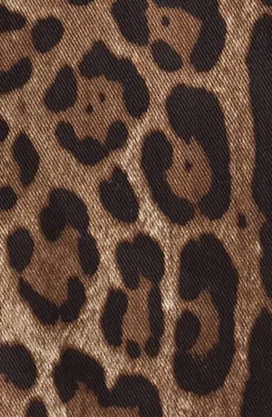 Dolce & Gabbana Belted Leopard Print Short Trench Jacket - Leo New