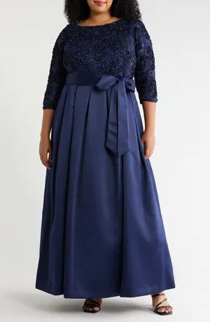 JESSICA HOWARD Embroidered Gown