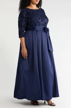 JESSICA HOWARD Embroidered Gown