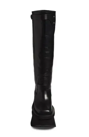 Rick Owens Pull-on Platform Wedge Knee High Boots