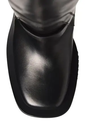 Rick Owens Pull-on Platform Wedge Knee High Boots