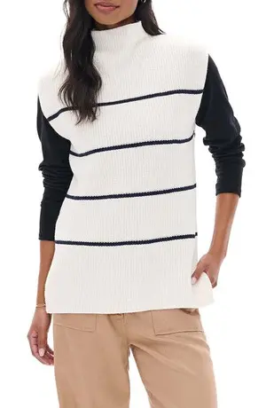 HATLEY Hatley Sleeveless Ribbed Mock Neck Sweater Tunic
