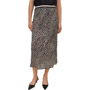 Bella Dahl Bias Cut Midi Skirt - Sketched Stars Print