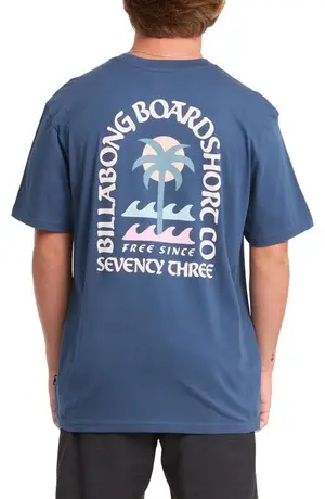 BILLABONG Portal Graphic T-shirt - Dark Denim