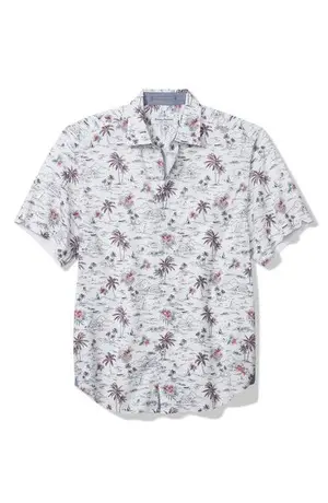 Tommy Bahama Nova Wave Sweetwater Scenic Short Sleeve Button Up Shirt