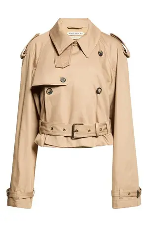 JW ANDERSON JW Anderson Double Breasted Crop Trench Coat