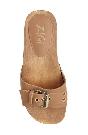 ZIGI Ninnah Leather Slide Sandal - Tanlt