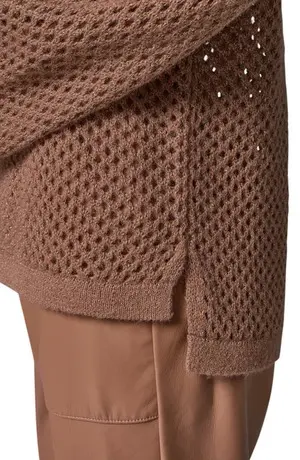 Donna Karan New York Metallic Open Stitch Sweater