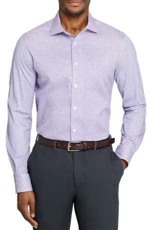 W.R.K Slim Fit Check Reworked Button-up Shirt - White/pink