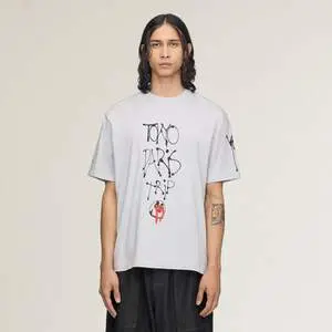 Adidas Y-3 Short Sleeve Graphic Tee - Light Solid Grey
