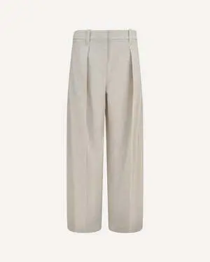 Brunello Cucinelli Wool And Cashmere Tailored Palazzo Pants