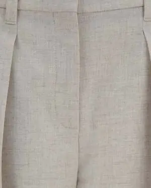 Brunello Cucinelli Wool And Cashmere Tailored Palazzo Pants