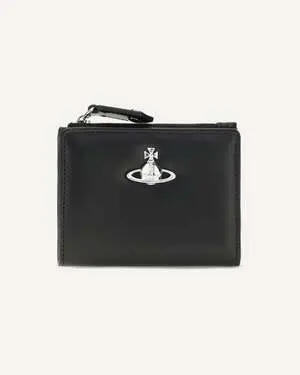 VIVIENNE WESTWOOD Slim Flap Leather Card Holder