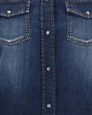 Jacob Cohen Lightweight Denim Western Long Sleeve Shirt