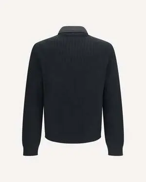 Prada Knit Jacket With Padded Front