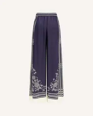 ALEMAIS Alemasis Banderra Silk Wide-leg Pants