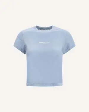 Alexander Wang Short-sleeve Logo T-shirt - Light Blue