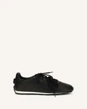 Dsquared2 Leather Lace-up Sneakers - Black
