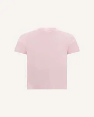 Alexander Wang Hort-leeve T-hirt With Central Logo Print - Pink