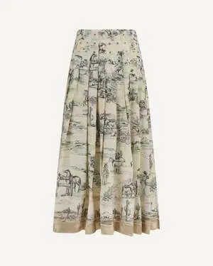 ALEMAIS Scout Linen Midi Skirt