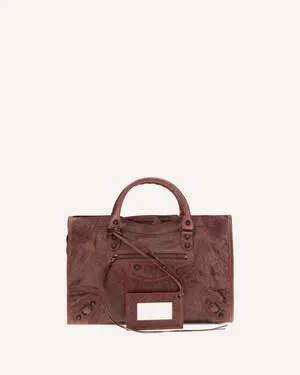 Balenciaga Balenciaga Le City Medium Handbag Bordeaux