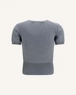 VIVIENNE WESTWOOD Bea Top Cotton Cashmere Blend - Grey