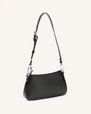 VIVIENNE WESTWOOD Leather Tasha Shoulder Bag - Black