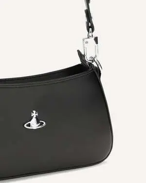VIVIENNE WESTWOOD Leather Tasha Shoulder Bag - Black