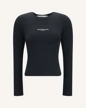 Alexander Wang Logo T-hirt - Black