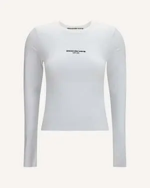 Alexander Wang Logo T-hirt White