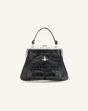 VIVIENNE WESTWOOD Granny Frame Crocodile Effect Handbag