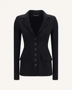 Dolce & Gabbana Stretch Wool Single Breasted Jacket