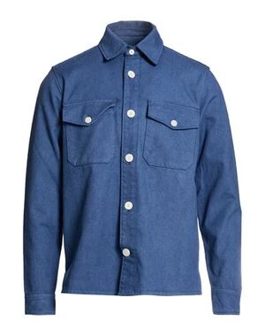 EDITIONS 102 Man Shirt Lilac Size L Recycled Cotton, Cotton Blue