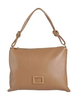 MARC ELLIS Handbag Camel Leather - Beige