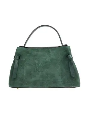 LAURA DI MAGGIO Leather Boston Bag - Green