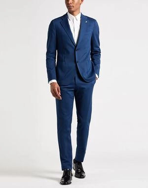 LARDINI Suit Deep Teal Size Cotton, Polyamide, Elastane