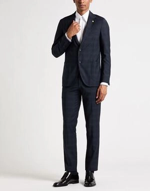 LARDINI Suit Size Polyester, Wool, Elastane