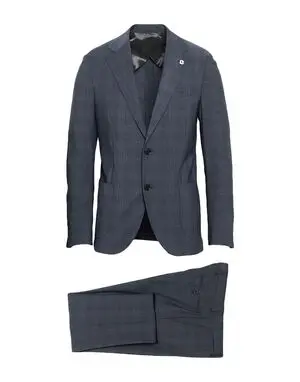 LARDINI Suit Size Polyester, Wool, Elastane
