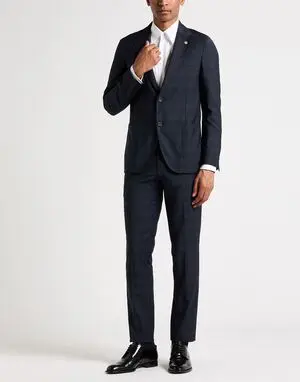 LARDINI Suit Size Polyester, Wool, Elastane