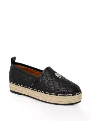 Philipp Plein Nappa Espadrilles With Skull Embellishment