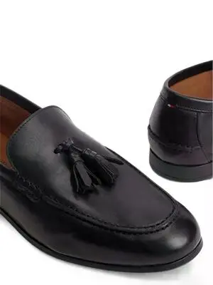 Tommy Hilfiger Tassel-detail Leather Loafers