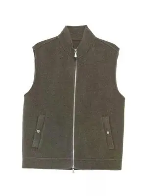 Eleventy Wool Gilet - Green