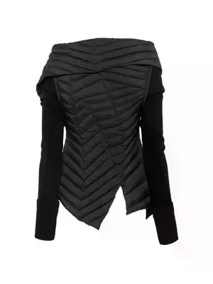 YEHUAFAN Quilted Asymmetric Puffer Jacket